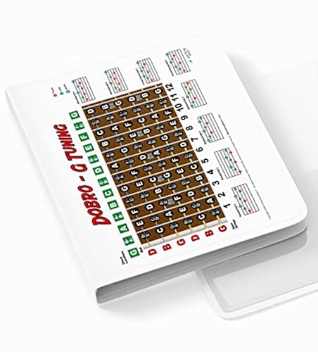 Dobro G Tuning Resonator Guitar Fretboard Note & Rolls Chart ...