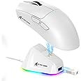 Amazon.com: ATTACK SHARK X11 - Mouse inalámbrico ligero para juegos con base de carga RGB, Tri ...