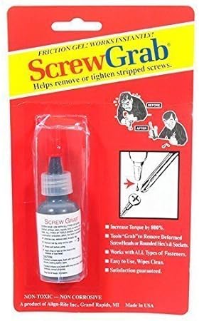 Screw Grab Remover Friction Gel - Helps remove or tighten stripped ...