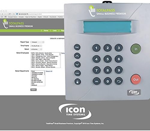 Icon Time Systems Ct 900 | Icon CT-900 Calculating Time Recorder $329 ...