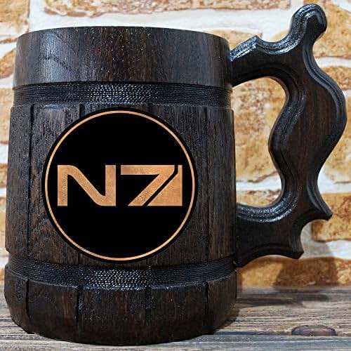 Amazon.com: Mass Effect N7 Beer Mug, Gamer Gift, Personalized Beer ...