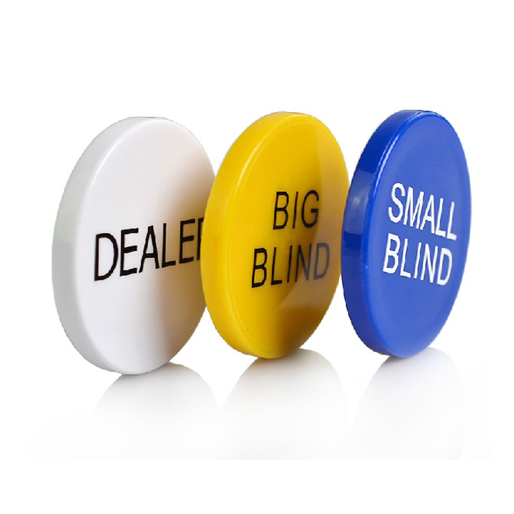 Smartdealspro 3pcs Small Blind, Big Blind and Dealer Poker Buttons ...