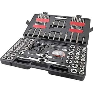 Craftsman 107 pc. Tap and Die Set, Carbon Steel, Metric/Standard ...