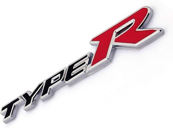 Amazon.com: Universal Emblem 3D Metal Type R Emblem Badge Decal Car ...