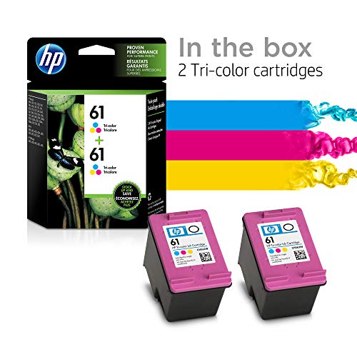HP 61 | 2 Ink Cartridges | Tri-color | Works with HP DeskJet 1000 1500 ...
