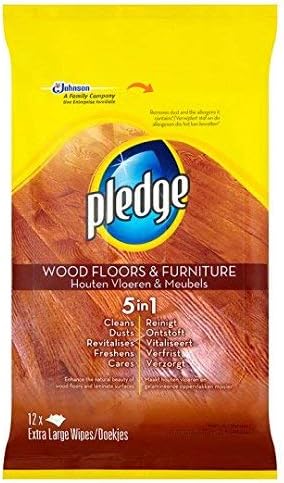Pledge Wood Floor Wipes – 1 Pack (12 Extra Large Wipes) - BigaMart
