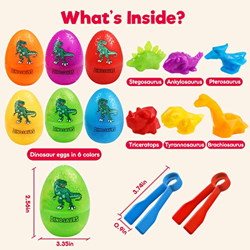 Counting Dinosaur Color Sorting Toys with Dinosaur Eggs Montessori ...
