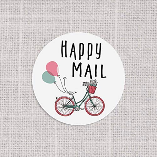 120PCS Happy Mail Stickers, Mail Stickers, Packaging Stickers, Happy ...