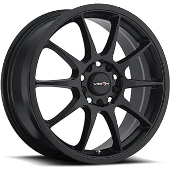 Amazon.com: Vision 426 Cross Matte Black Wheel with Painted Finish ...