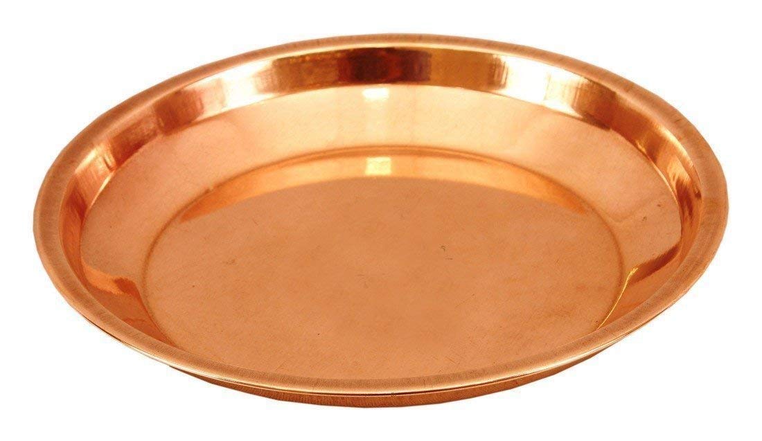 Buy GoldGiftIdeas Copper Tarbhana Pooja Thali Set for Home Copper Pooja ...