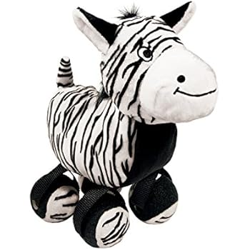 Pet Supplies : Charming Pet Products Pulleez Zebra Plush Dog Toy ...