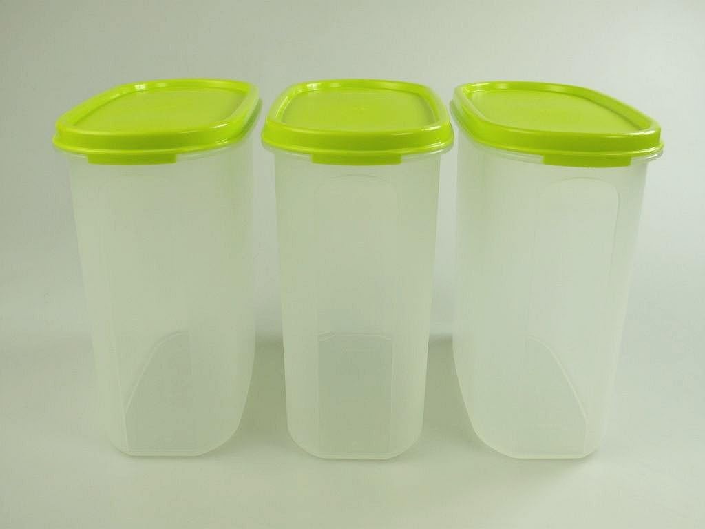 TUPPERWARE Eidgenossen 1,7 L limette Trockenvorrat (3) Dose Box Vorrat ...