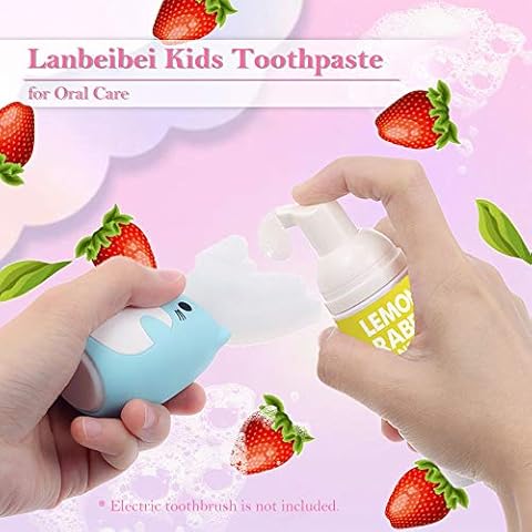 Kids Foam Toothpaste,Anself Strawberry Flavor Children’s Foam ...