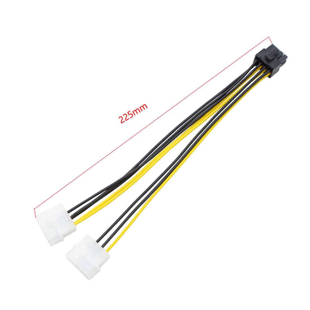 Mua Dual 4 Pin Molex to ATX 8 Pin Video Card GPU Power Supply Cable 8.6 ...