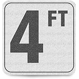 Amazon.com: NO DIVING - Adhesive Swimming Pool Depth Marker Sticker- 6 ...