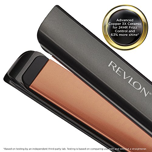 Revlon Salon Straightener Copper + Ceramic Flat Iron, 1-1/2