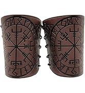 Amazon.com: GelConnie Leather Gauntlet Wristband Medieval Bracers ...