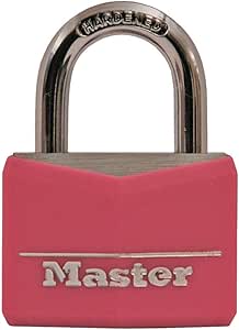 Amazon.com: Master Lock 146D Covered Aluminum Keyed Padlock, 1-9/16 ...
