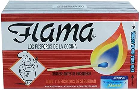 LOS FOSFOROS DE LA COCINA. FLAMA. 5 CAJAS CON 112 CERILLOS CADA UNA ...