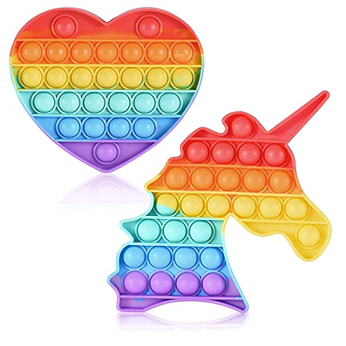 Karoobar Pop Fidget Toys - Push Pop Poop Fidget Toy Silicone Stress ...