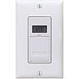 Intermatic EJ600 120 Volt Indoor Digital Astro In-Wall Timer, White ...