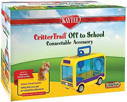 Kaytee CritterTrail Off To School Travel Carrier for Pet Hamsters ...