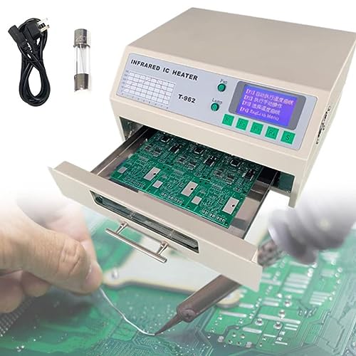 Small Reflow Soldering Machine 800W IC Heater T962 Reflow Solder Oven ...