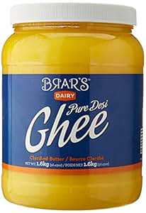 Amazon.com : Brar's, Pure Desi Ghee, 1.6 Kilogram(kg) : Grocery ...