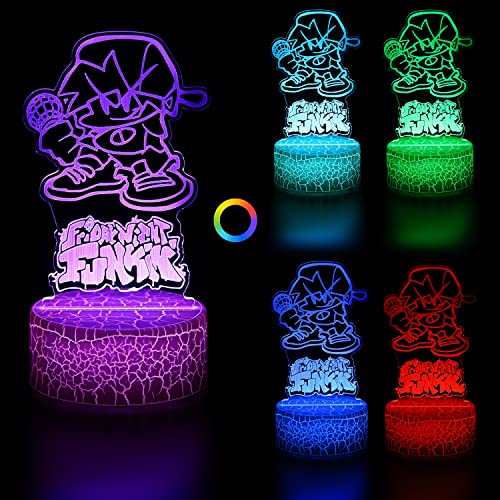 FNF Friday Night Lights,3D Illusion Table Lamp with Remote Control, 16 ...