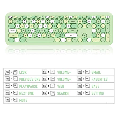 jar-owl 2.4G Wireless Keyboard and Mouse Combo, Long Battery Life, Flat ...