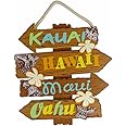 Amazon.com: Hawaiian Islands Sign 11.375" X 0.5" X 12" : Home & Kitchen