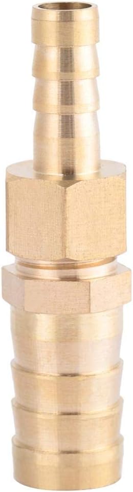 Pipe Fittings 8mm-14/16/19/25mm Brass Fitting Hose Barb Tail Reducer Reducing Plug Connector(8 ...