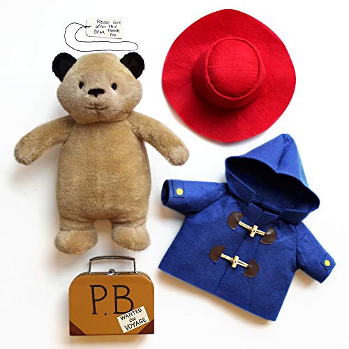 YOTTOY Paddington Bear Collection | Classic Paddington Bear Stuffed Animal Plush Toy w/ Suitcase ...