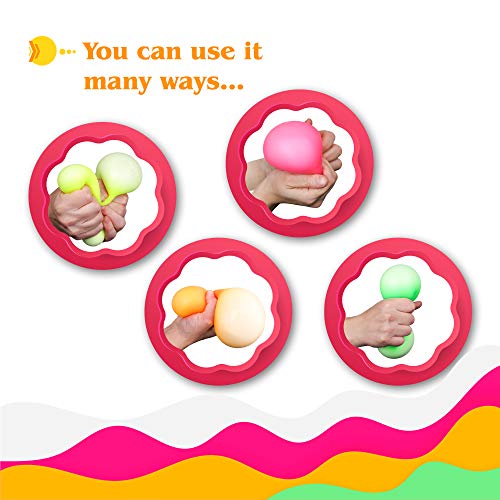 Stress Relief Balls 4 Pack, 7.5cm Smooth Squishy Balls, Stress Reliever ...