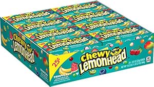 Amazon.com : Lemonhead Chewy Candy, Tropical, 0.8 Ounce Box, Pack of 24 ...