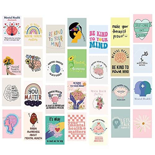 Amazon.com: Mental Health Awareness Wall Collage Kit - Mental Health ...