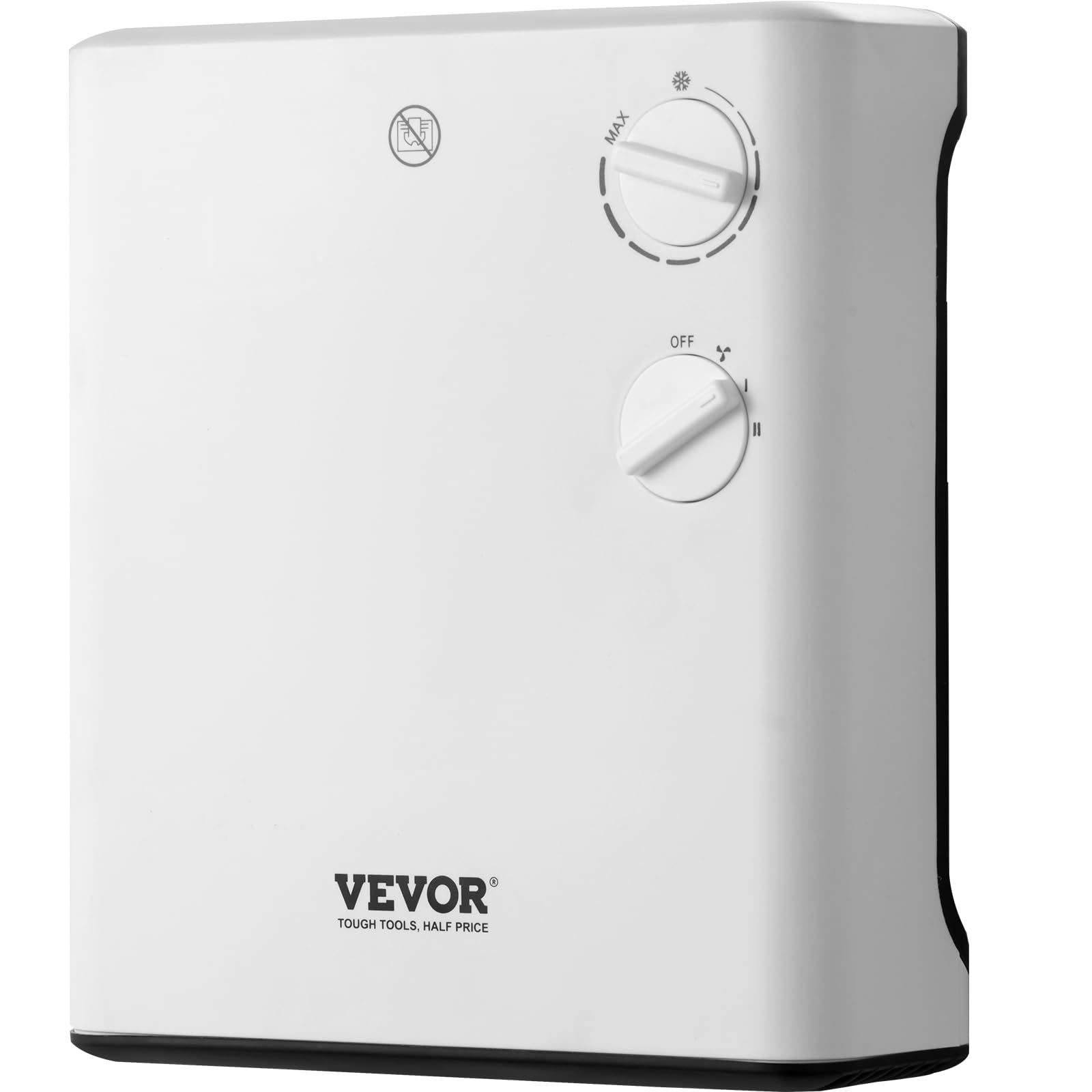 VEVOR Electric Wall Heater 1500W, Small Space Heaters with Knob ...