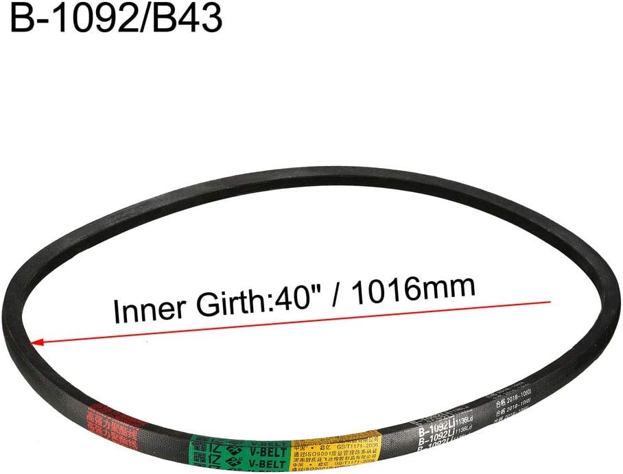 sourcing map B-1092/B43 Drive V-Belt Inner Girth 43-inch Industrial ...