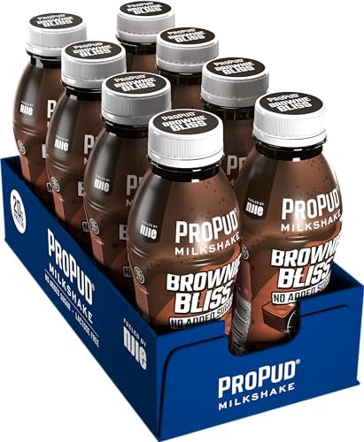 ProPud Protein Milkshake 8 x 330ml Bottles| High Protein Shake | No ...