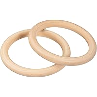 Amazon.com: uxcell 3Pcs 100mm(4-inch) Natural Wood Rings, 15mm Thick ...