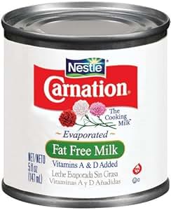 Amazon.com : Carnation Carnation Evaporated Milk Fat Free, 5-Ounce Cans ...