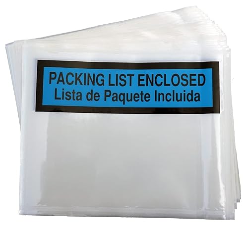 1000 PCS 4.5'' x 5.5'' Packing List Enclosed Envelopes, Adhesive ...