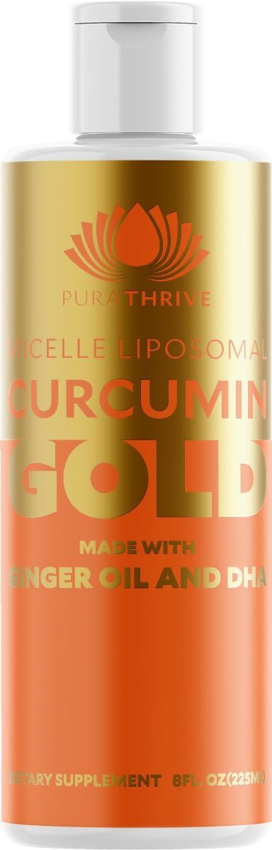 Curcumin Gold Liposomal Curcumin Supplement with DHA and Ginger Oil by ...