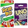Mattel Uno Flip and Skip Bo 2-Pack Combo Card Game : Amazon.com.br ...