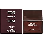 Amazon.com : Zara For Him Red Edition Cologne for Men EDT Eau De ...