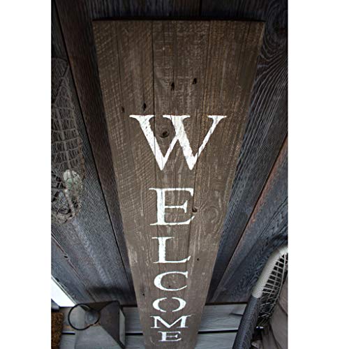 BarnwoodUSA | Farmhouse Rustic Welcome Sign for Front Porch | 5ft Front ...
