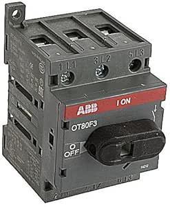 ABB OT80F3 DISCONNECT NON-FUSIBLE SWITCH, 3P, 80A, UL508 by ABB: Amazon ...