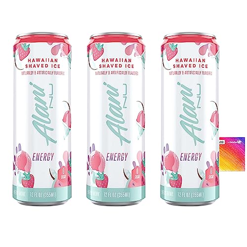 Alani-Nu Energy Drink - Three (3) Cans Zero Sugar, All-Natural ...