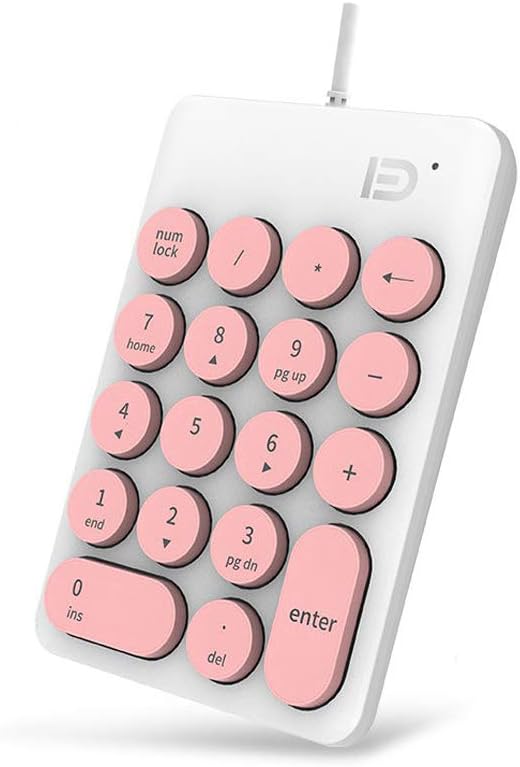 Amazon.com: USB Numeric Keypad, Attoe Portable Slim Mini Wired Number ...