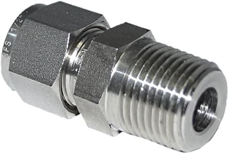 SS-500-1-2-RFS - Conector macho de compresión de acero inoxidable (5/16 ...